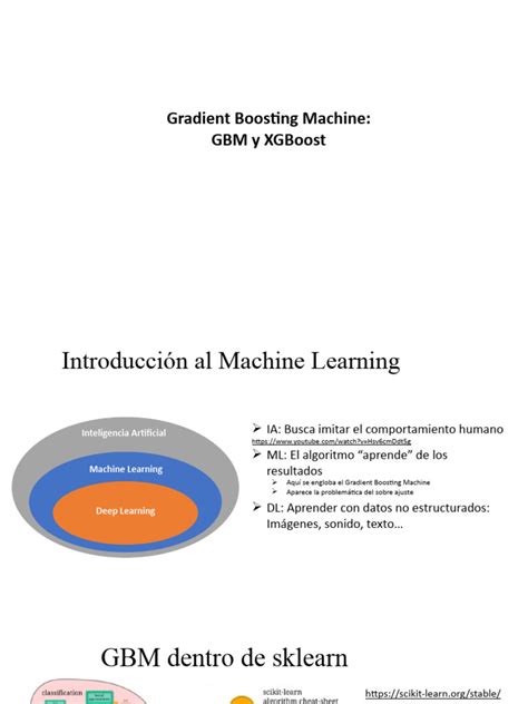 Gradient Boosting Machine Gbm Y Xgboost Pdf Aprendizaje Automático