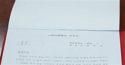 [포토]대한민국헌법 개정안