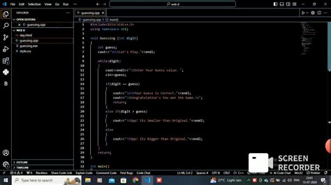 Tushar Bari On Linkedin Task 3 Number Guessing Game Using C 1