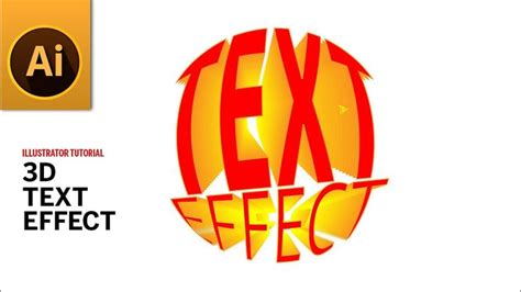 Adobe Illustrator Tutorial 3d Text Effect 3d Text Effect