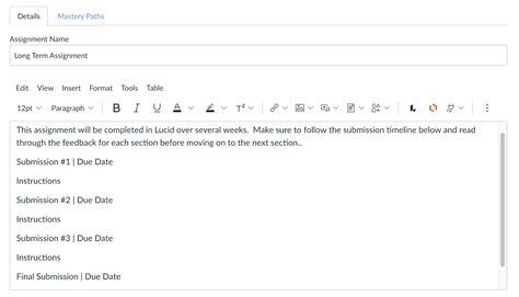how to allow multiple submission attempts for a lucid canvas assignment and tips for providing