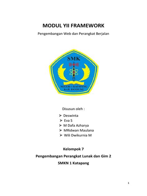modul yii framework pdf