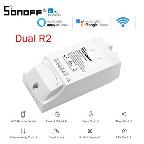 Sonoff Interrupteur Wifi Double Sans Fil R2 10a Grandado
