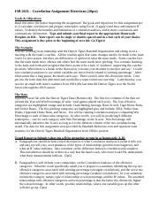 Lab 5 Homework 012 Docx ISB 201L Correlation Assignment Directions 20pts Goals Objectives