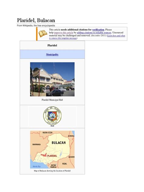 Plaridel Bulacan Pdf Philippines