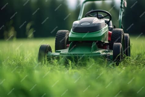 Premium Ai Image Mower Grass Generate Ai