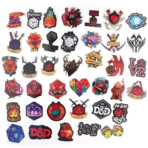 드래곤과 지하 도시 스티커 수하물 노트북 데칼 스케이트보드 스티커 모토 자전거 자동차 구타르 냉장고 스티커 38 개 50 개문구 스티커 Aliexpress