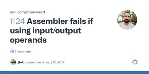 Assembler Fails If Using Input Output Operands Issue Inducer Pycparserext Github