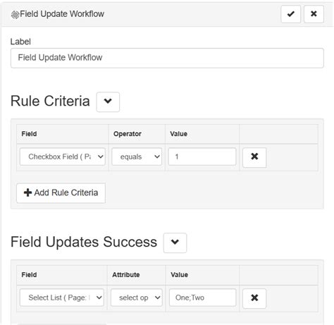 Update Select List Options Based On Other Field Selections