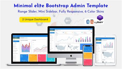 Minimal Elite Bootstrap 4 Admin Dashboard Template And Admin Panel