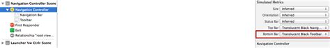 Ios Can T Edit Attributes Of A Toolbar In Interface Builder Stack Overflow