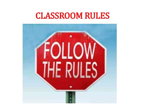 Classroom Rules Ppt