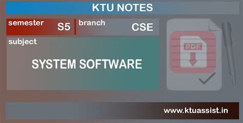 ktu s5 cse system software notes ktu assist