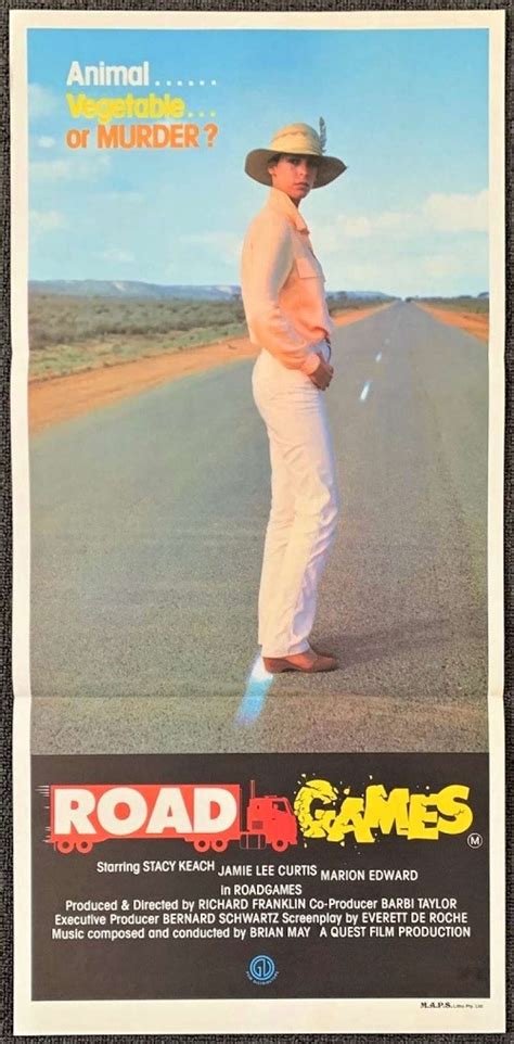 All About Movies Road Games 1981 Movie Poster Daybill Jamie Lee