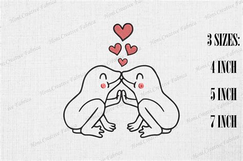 Cute Frog Couple Valentines Day · Creative Fabrica