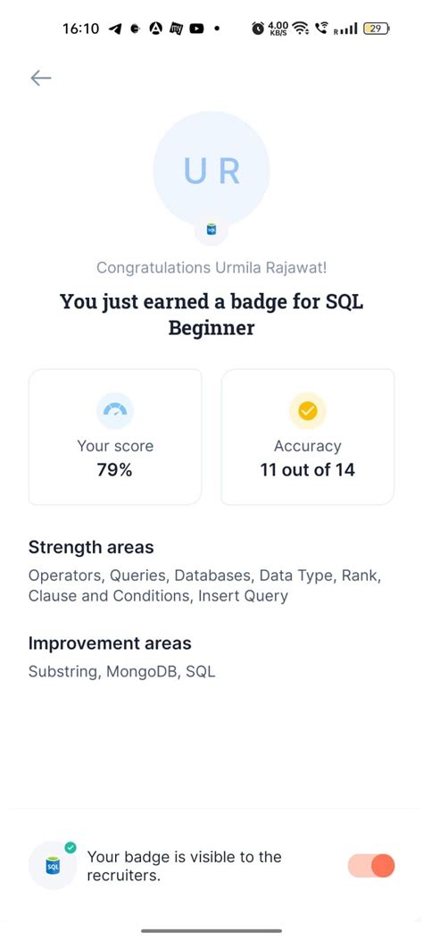 urmila rajawat on linkedin sql dataanalysis naukari