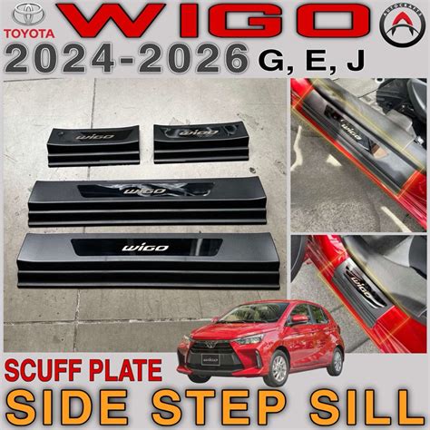 Toyota Wigo 2024 2026 Door Side Stepsil Step Sill Shopee Philippines