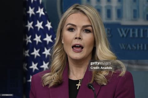 White House Press Secretary Karoline Leavitt Speaks At The White
