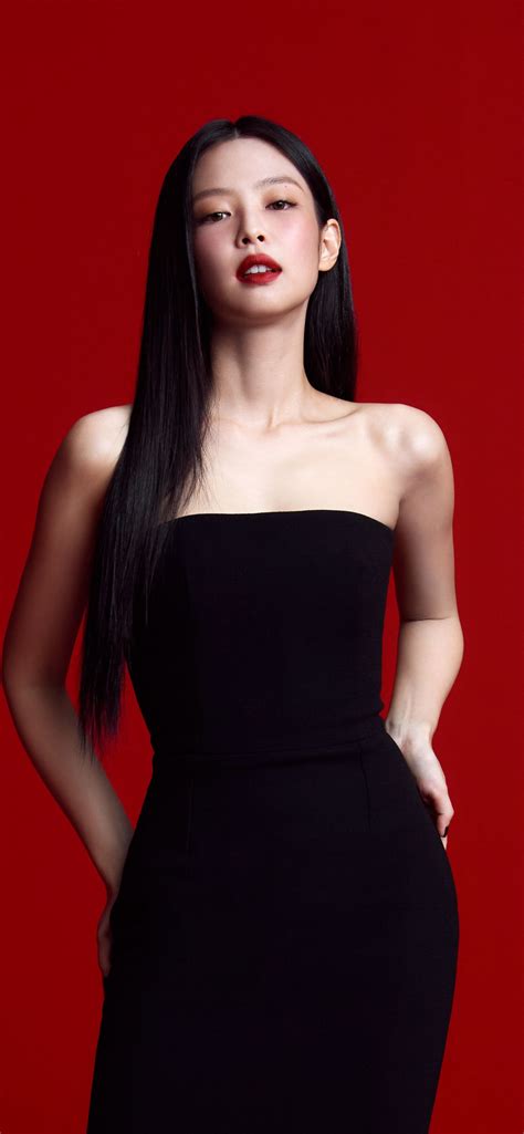 Jennie Ruby Jane Wallpaper 4k 8k Red Background 5k