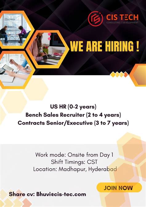 Bhuvaneshwari Reddy On Linkedin Cis Technologies Inc Hiring Hiring Hiring