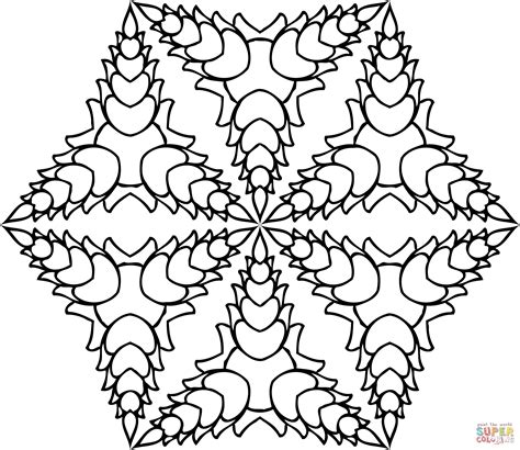 빈티지 추상적인 디자인 색칠하기