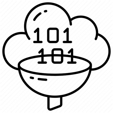 Data Filtering Funnel Analytical Purification Binary Conversion Icon Download On Iconfinder