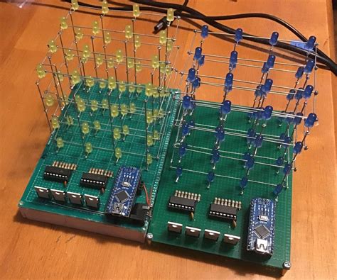 Led Cube Schematic Diagram Build The 3d Led Matrix Cube