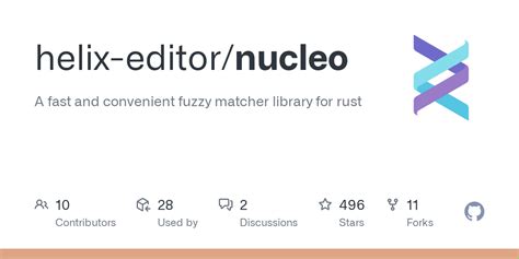 Github Helix Editornucleo A Fast And Convenient Fuzzy Matcher
