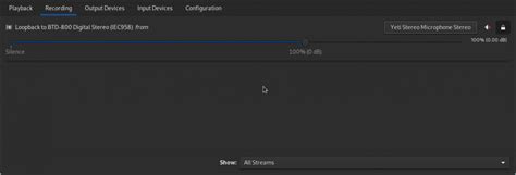 listen to your own microphone on linux