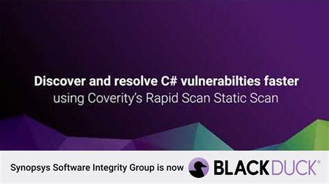 Uncover Vulnerabilities In C Applications Using Coverity Rapid Scan Static Black Duck Youtube