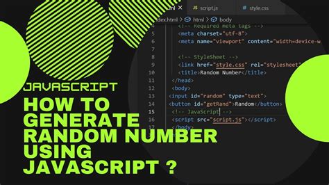 How To Generate Random Number Using Javascripthindi Youtube