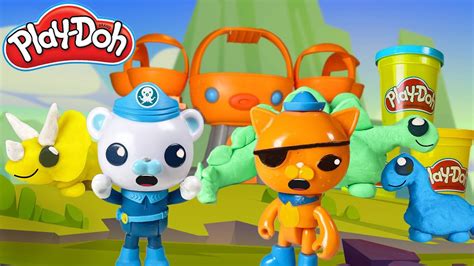 Octonauts Learn About And Make Play Doh Dinosaurs With Captain Barnacle And Octopod Educational