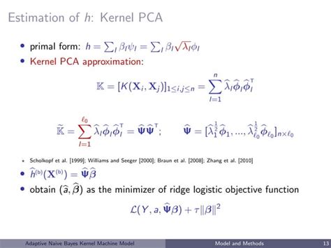 risk classification with an adaptive naive bayes kernel machine model ppt