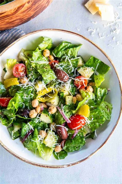 This Italian Salad Is Zesty Crisp And Fresh With Vegetables Olives
