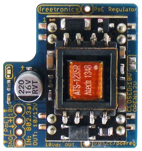 Freetronics Power Over Ethernet Regulator 8023af Buy In Australia