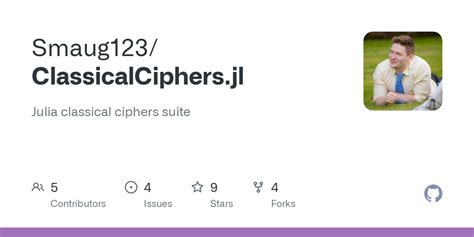 Github Smaug123classicalciphersjl Julia Classical Ciphers Suite