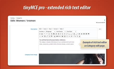 TinyMCE Pro Extended Rich Text Editor For PrestaShop