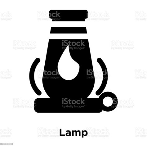 램프 아이콘 벡터 흰색 배경에 고립 된 램프의 로고 개념에 투명 한 배경 검은 가득 기호 서명 0명에 대한 스톡 벡터 아트 및 기타 이미지 Istock
