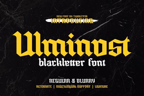 Ulminost Blackletter Font Twinletter