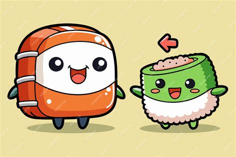 мультфильм с рисунком двух маленьких милых маленьких животных с стрелкой указывающей вниз