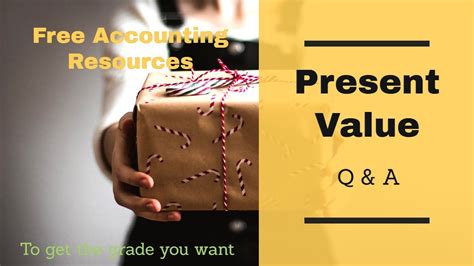 Present Value Questions And Answers Youtube