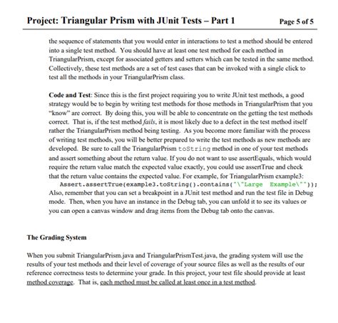 Solved Project Triangular Prism With Junit Tests Part 1