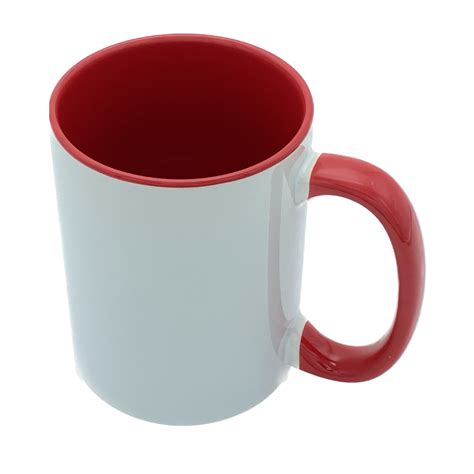 Two Tone Mug Red Fineline Printers