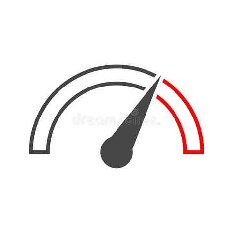 Vector Performance Measurement Icon Speedometer Icon Stock Vector Illustration Of Indicator