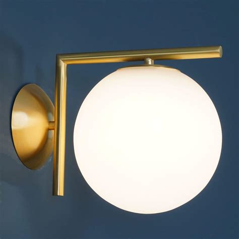 Blown Glass Opal Glass Wall Lamp Vakkerlight