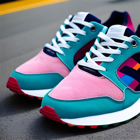 Premium Ai Image A Pair Of Colorful Shoes With Different Colors And