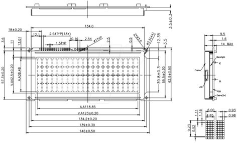 LCD PM 4X20 9 B LCD Module 4x20 H 9 2mm Bl Wt W Backl At Reichelt Elektronik