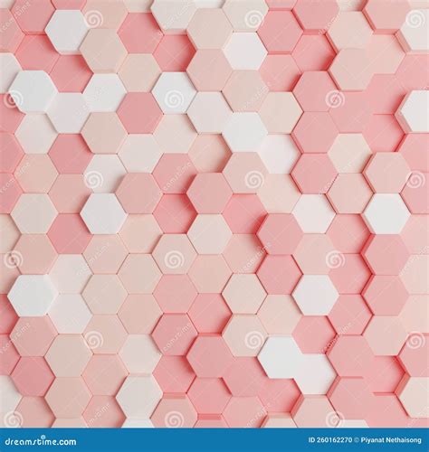 3d Rendering Futuristic Honeycomb Mosaic Abstract Background Realistic Geometric Mesh Cell