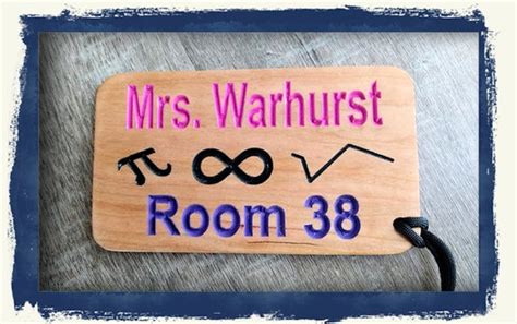 Math Hall Pass Premium Cherry 16 Text Color Choices Etsy