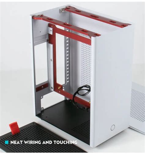 T DIY Mini ITX PC Gaming Chassis Aluminum Transparent